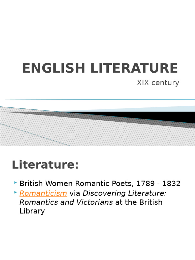 British Romanticism and Realism Overview | PDF | Romanticism | English ...