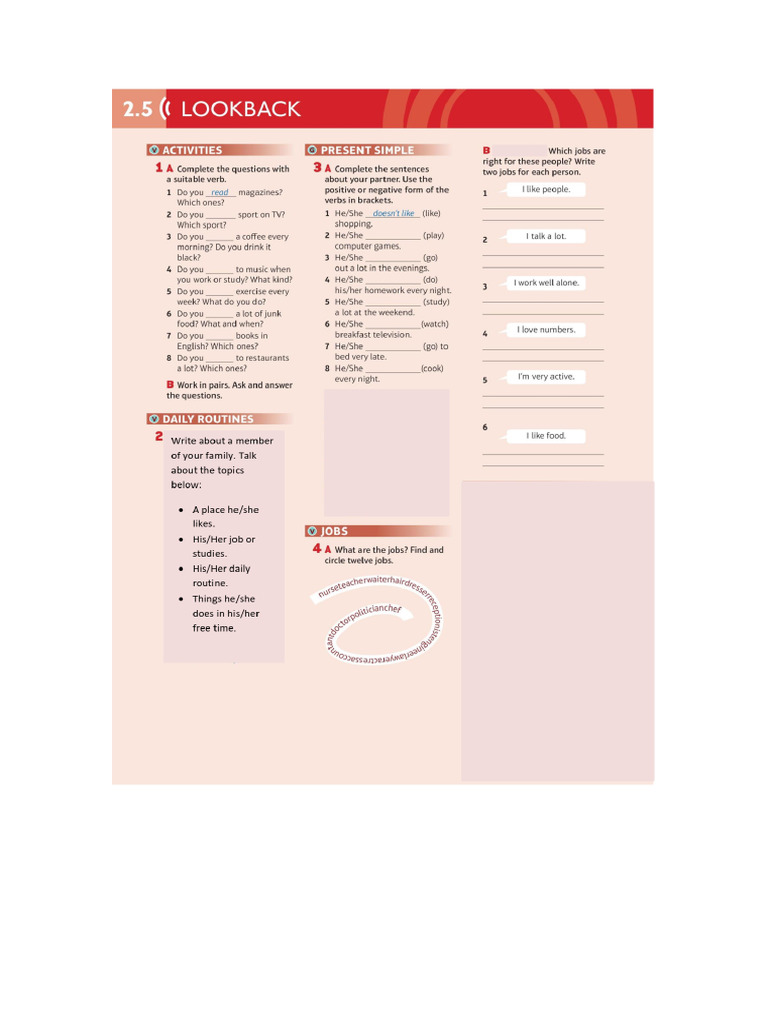 look back unit2 | PDF