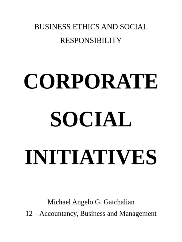 SM CSR | PDF | Breastfeeding