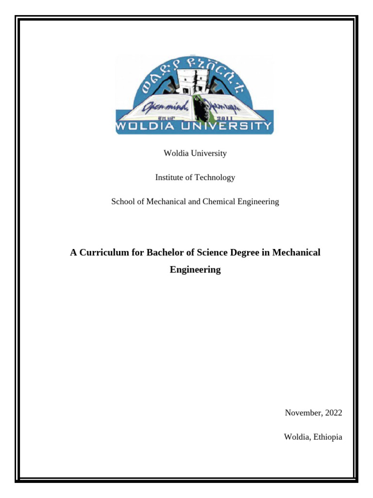 2022 Mechanical Engineering Full Curriculum | PDF | Engineering | Mechanical Engineering
