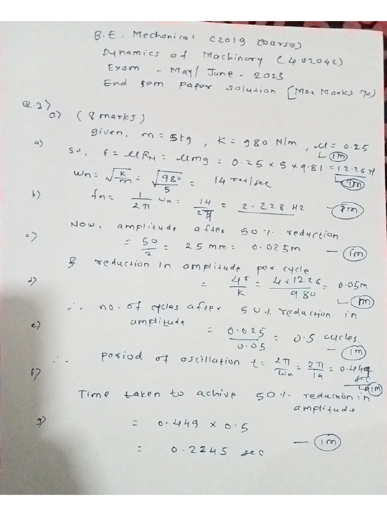 DOM Model Answer1 | PDF