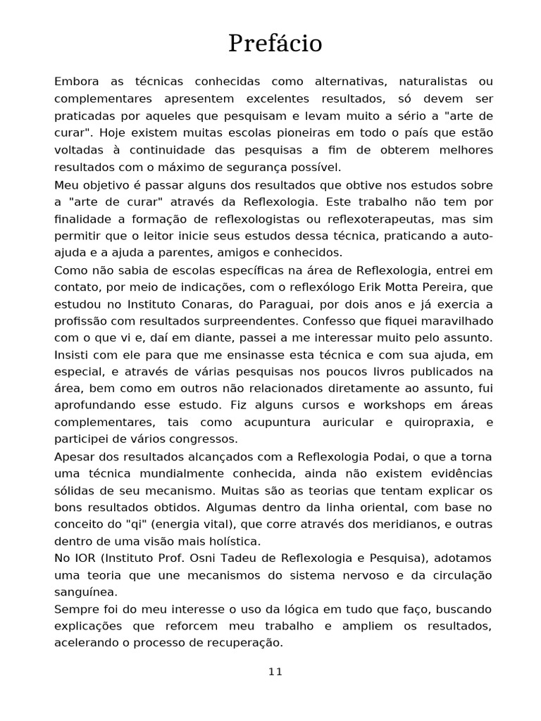 Primeiro Socorros Reflexo IOR | PDF | Reflexologia | Corpo humano