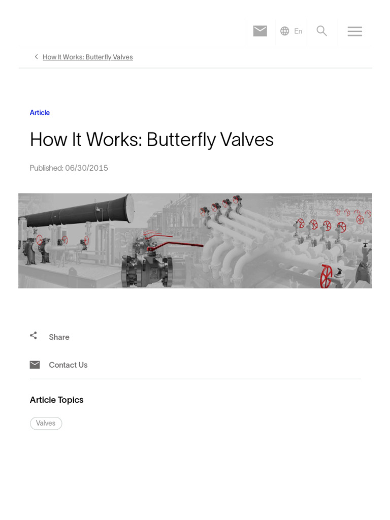 How It Works - Butterfly Valves - SLB | PDF | Valve | Mechanical ...