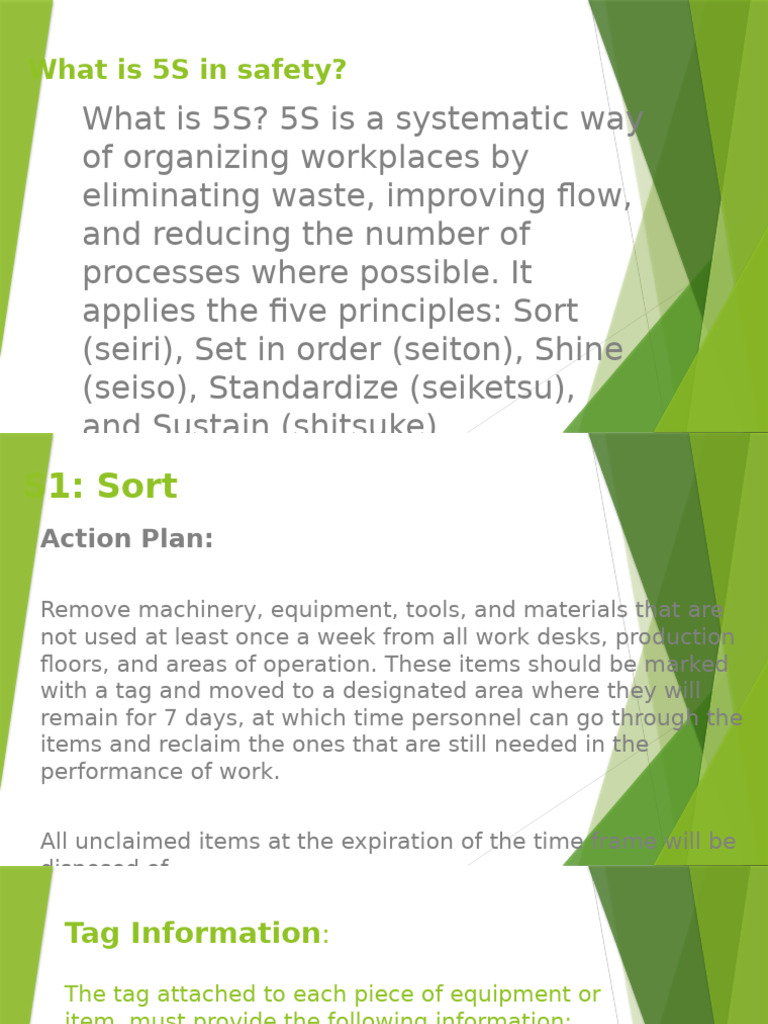 5S-SAFETY | PDF | Audit | Standardization
