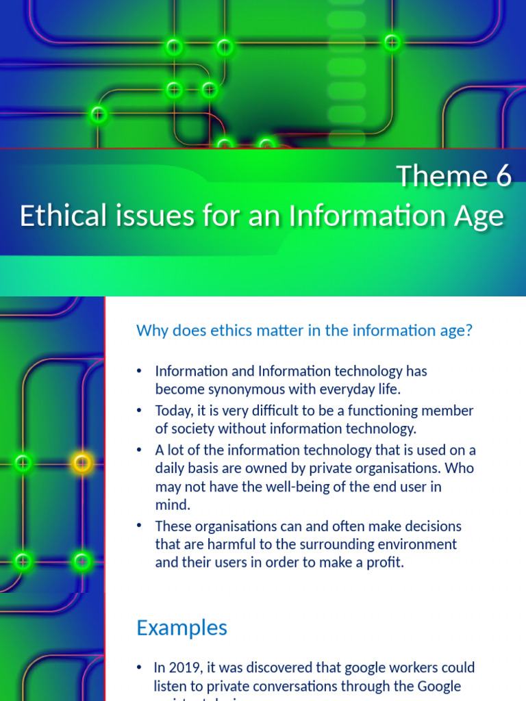 Ethical Issues in the Information Age | PDF | Intellectual Property ...