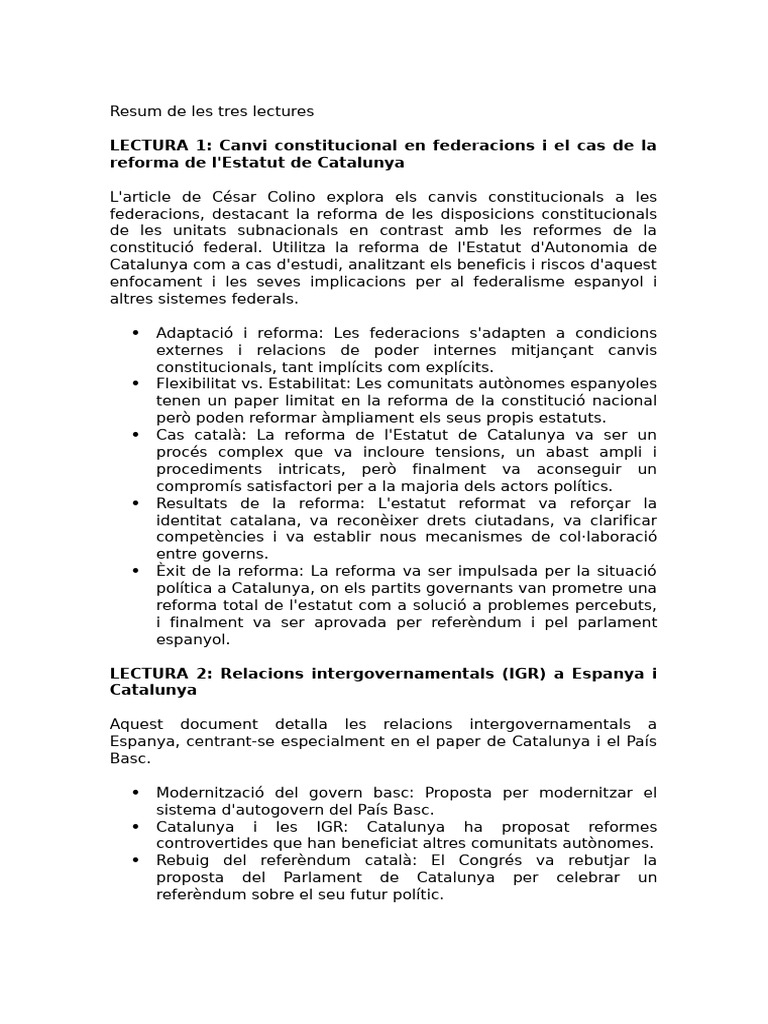 Resum Lectures | PDF