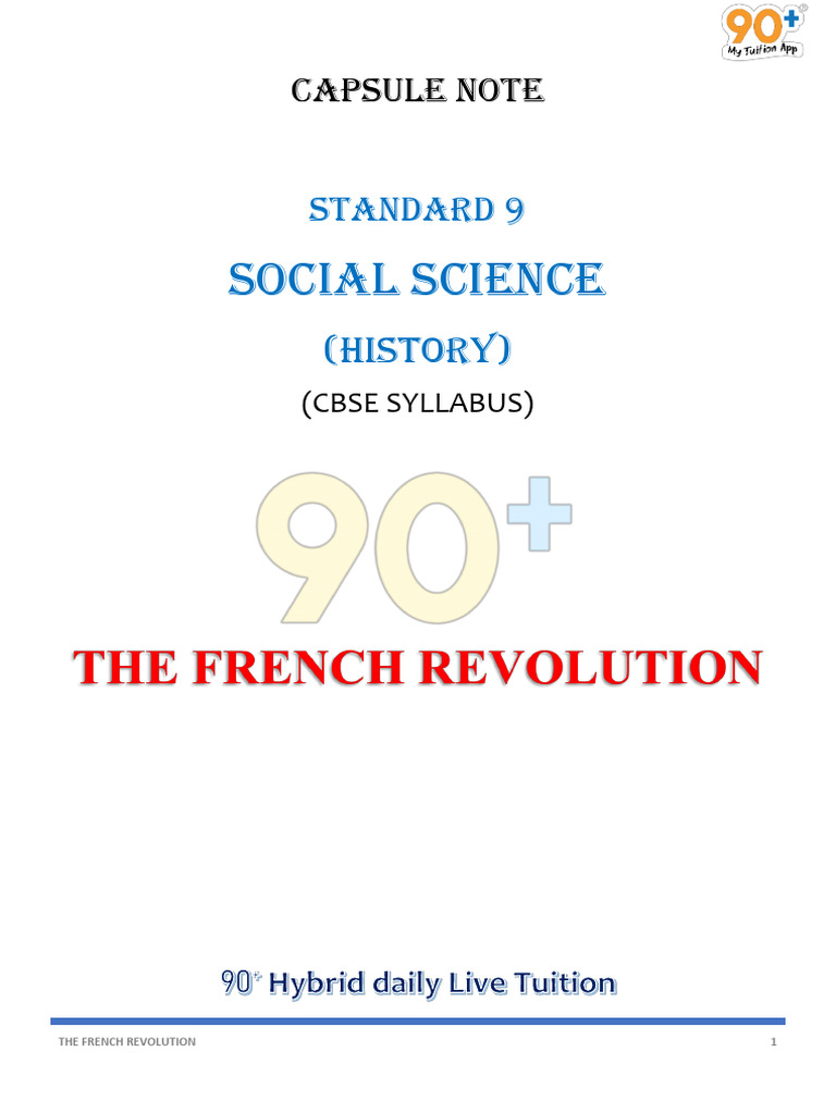 Social History Chapter 1 The French Revolution | PDF | French ...