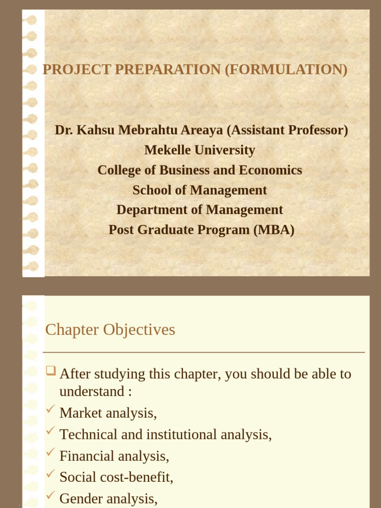 Project Preparation and Feasibility Study | PDF | Feasibility Study ...