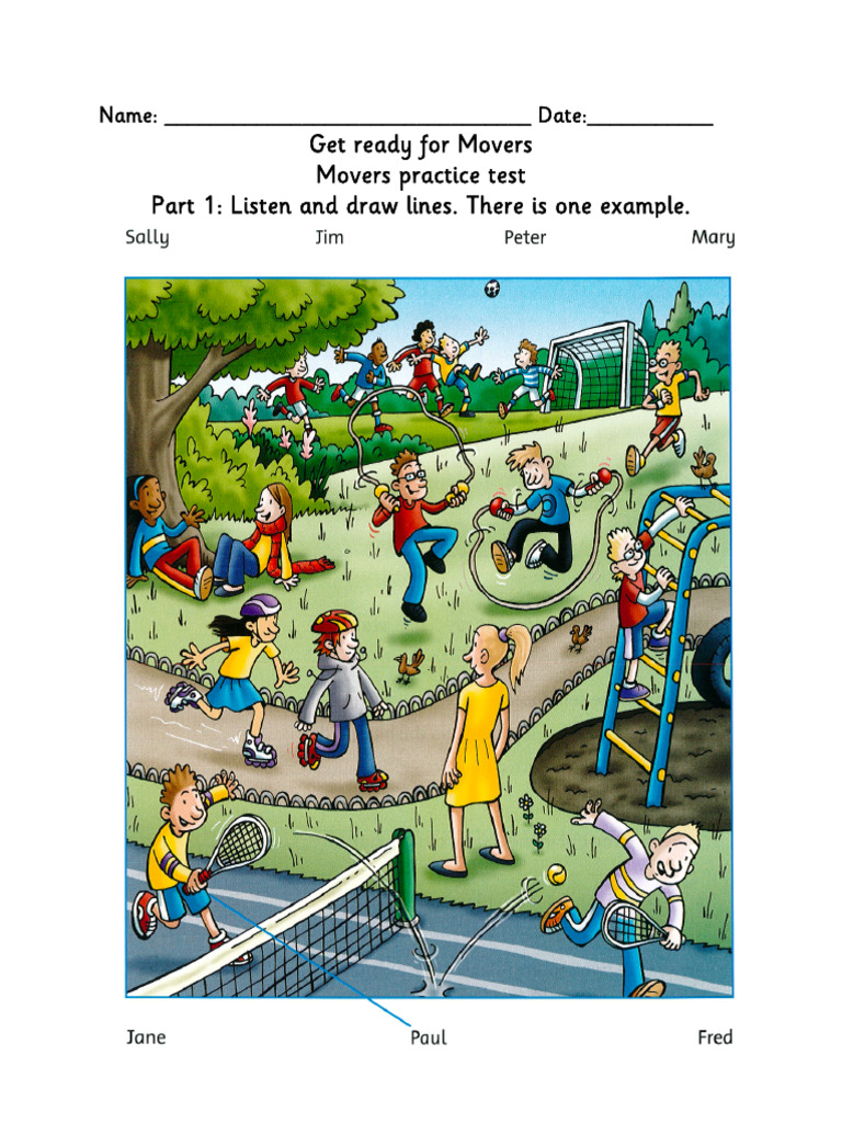 Movers Practice Test | PDF | Language Arts & Discipline