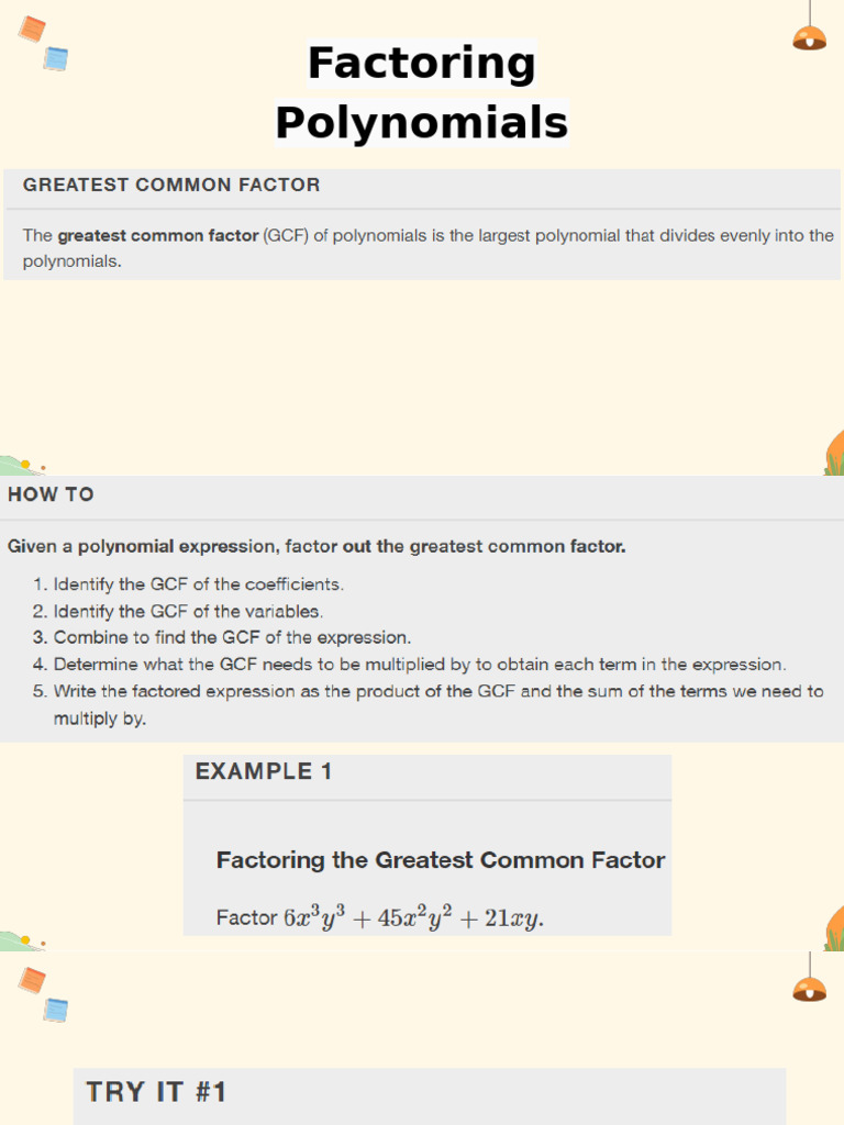 Factor Ization | PDF