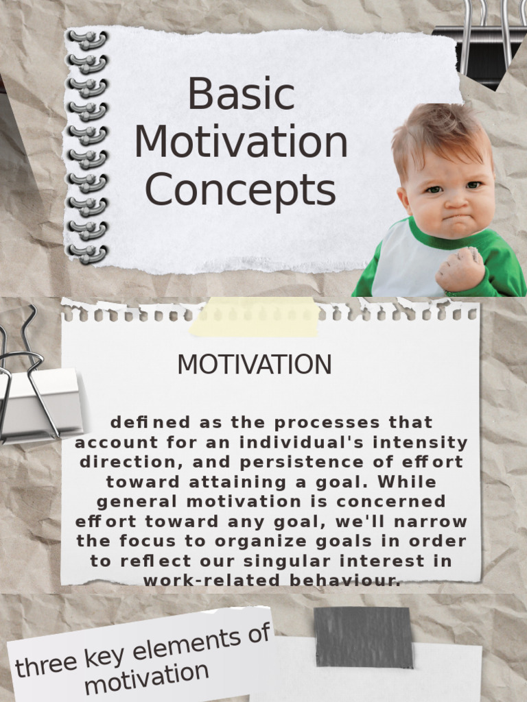 Basic Motivation Concepts | PDF | Cognitive Science | Emotions