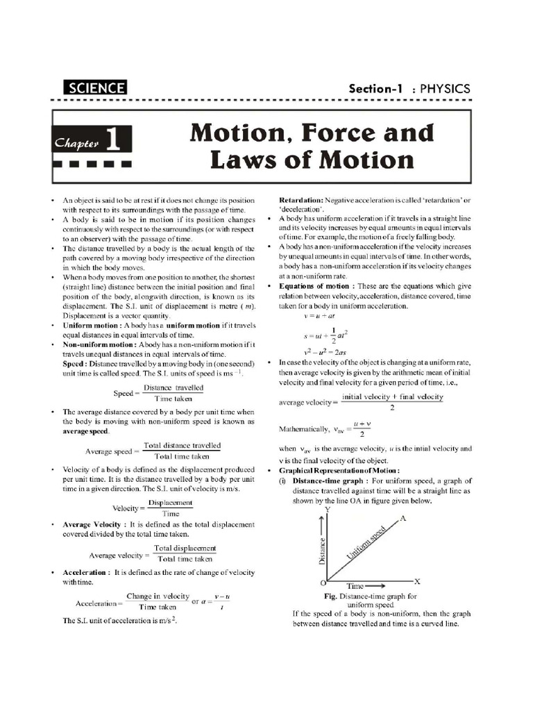 Open Motion,Force and Laws of Motion MODULE | PDF