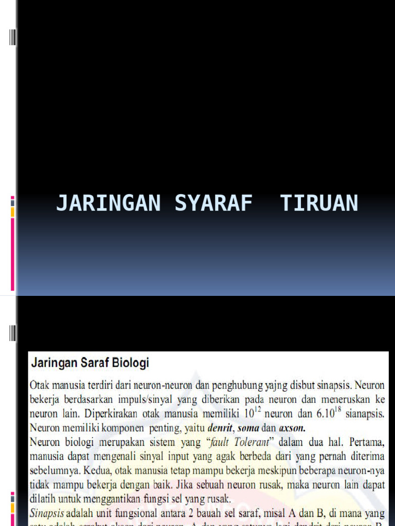 Jaringan Syaraf Tiruan2 | PDF