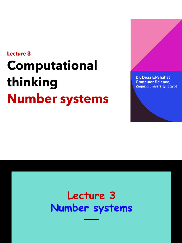 Lec 3 Number Systems Part I | PDF