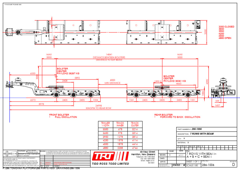 Drawing TRT 7x8 Modular Platform W | PDF | Industrial Processes | Joining