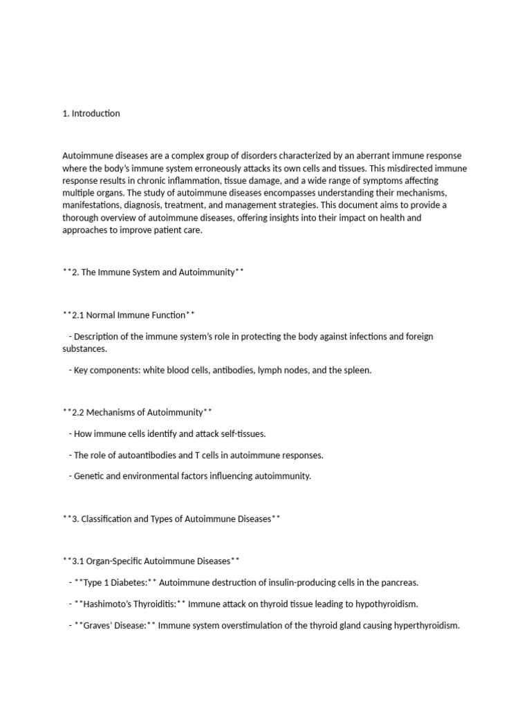bio project | PDF | Autoimmune Disease | Autoimmunity