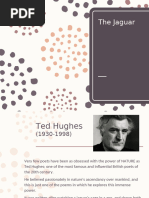 The Jaguar Poem by Ted Hughes | PDF | Poetry