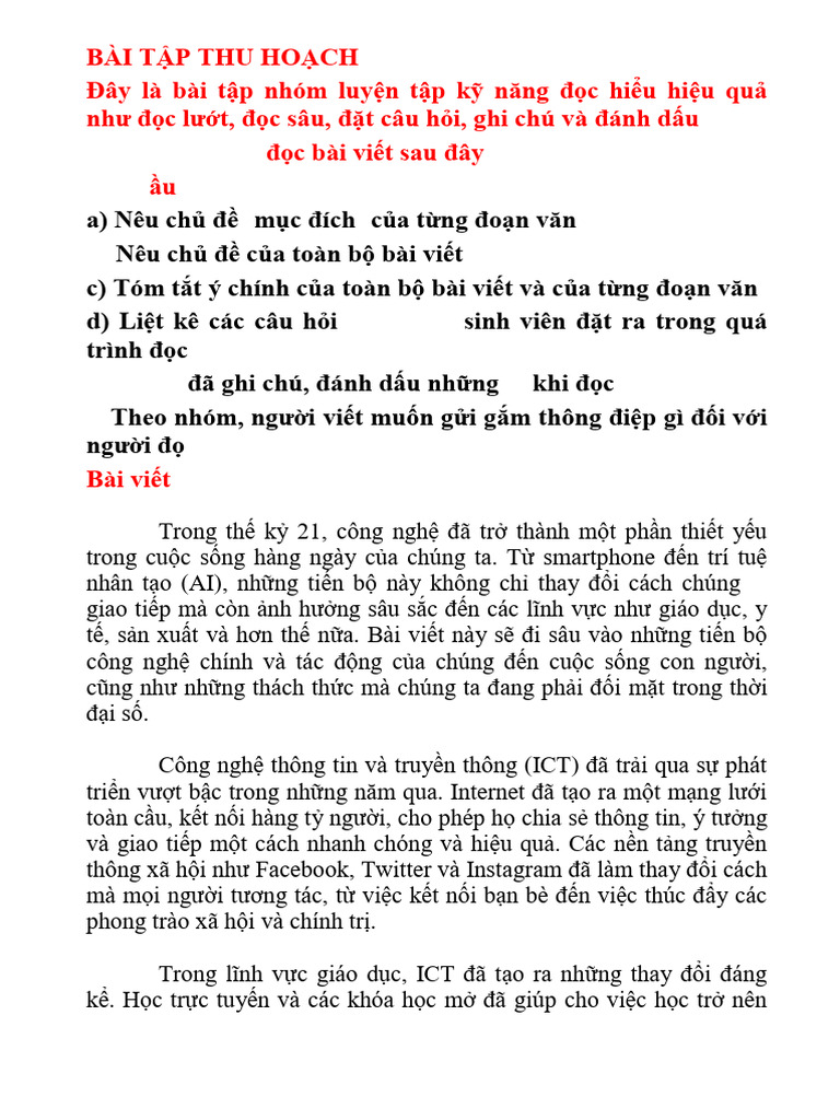 BT thu hoach 02 | PDF