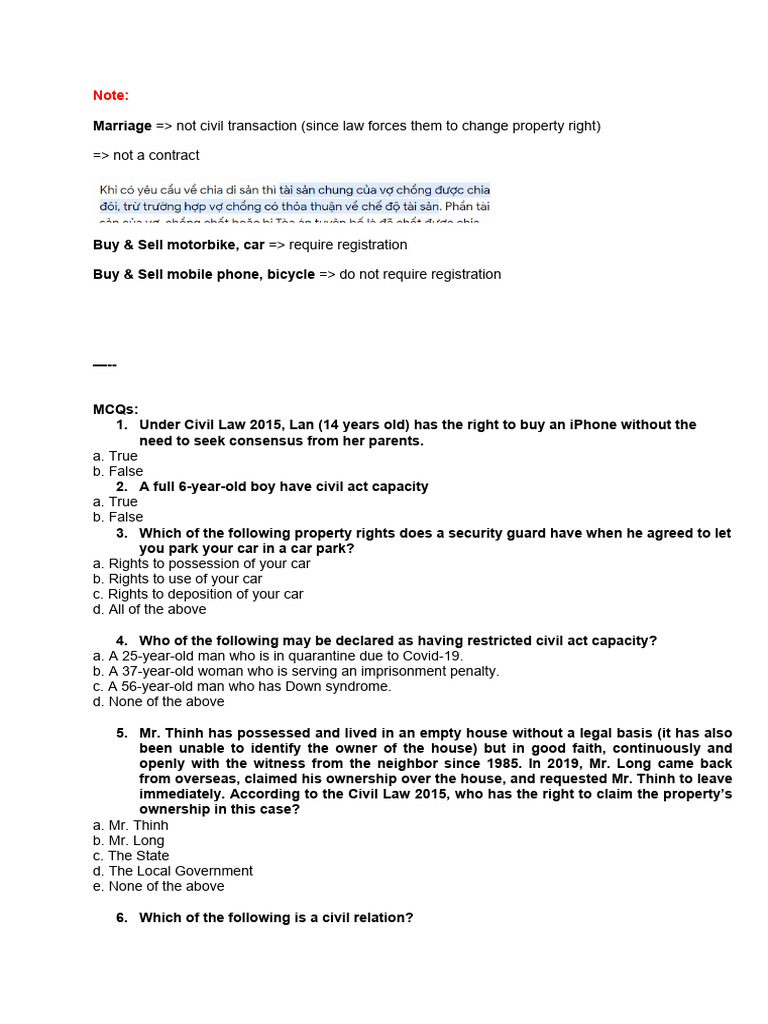 Civil L-Aw - General Regulation PDF | PDF | Private Law