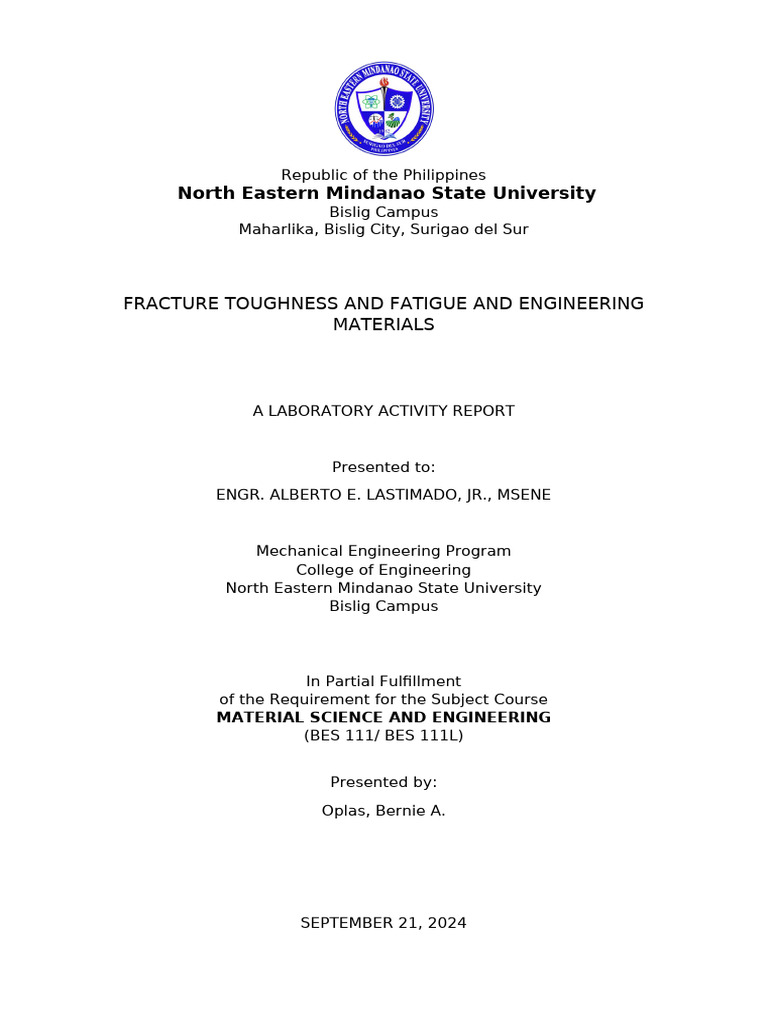 Mat Sci 4 | PDF | Fatigue (Material) | Fracture