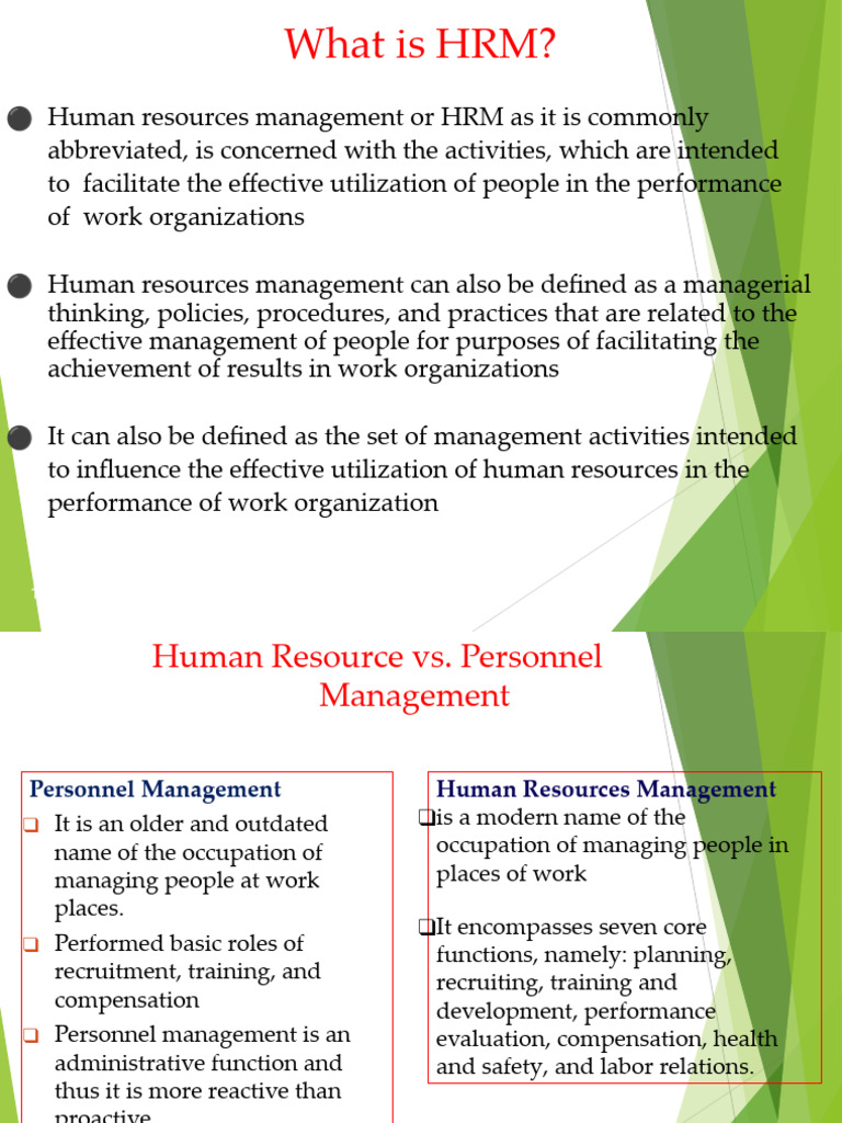 Effective Human Resource Management | PDF | Human Resource Management ...