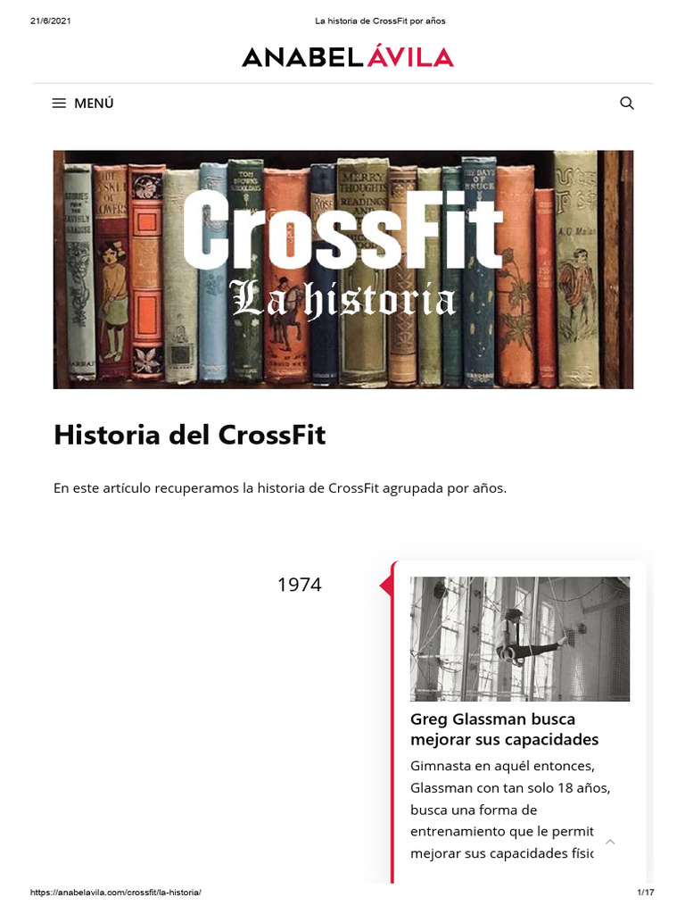 Evolución de CrossFit: 1974-2021 | PDF | Ejercicio físico