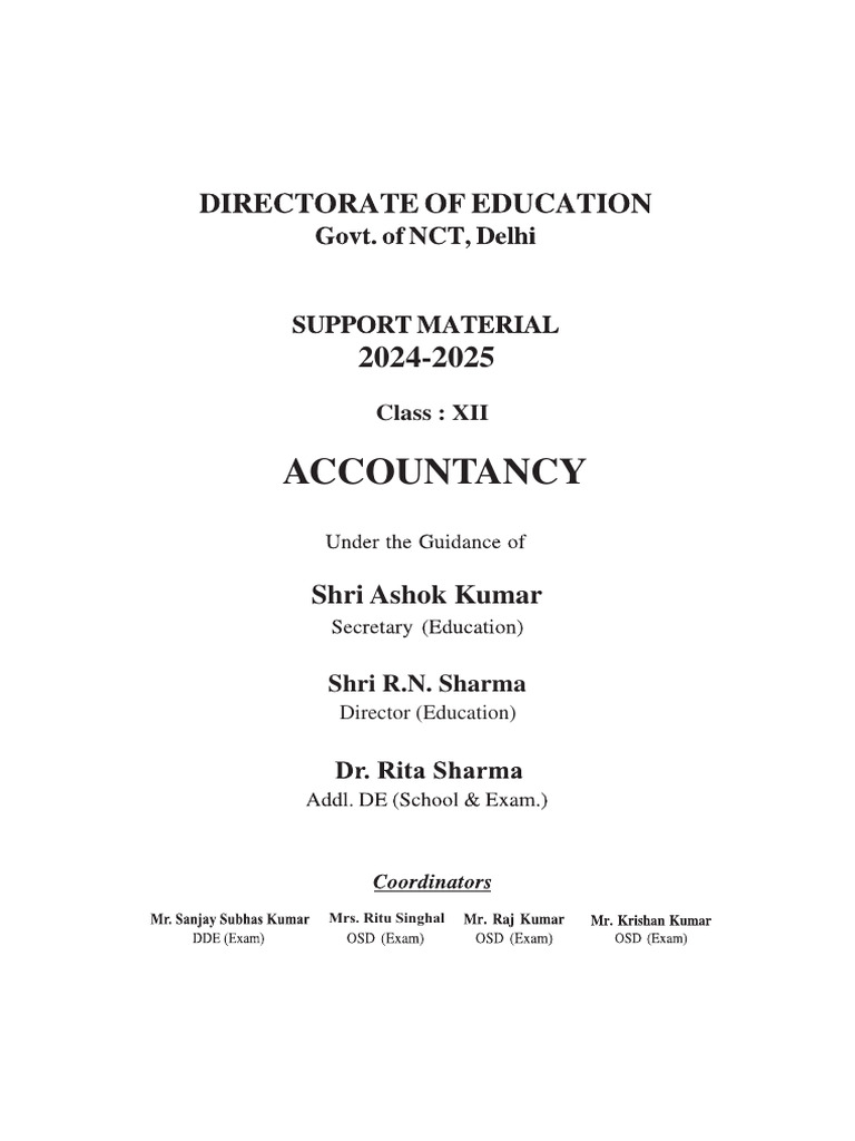 Class 12 - Accountancy | PDF | Partnership | Debits And Credits