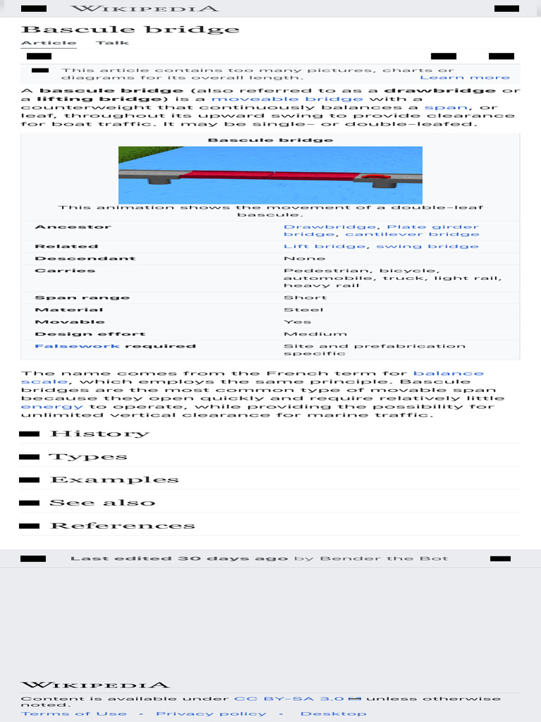 Bascule Bridge - Wikipedia | PDF