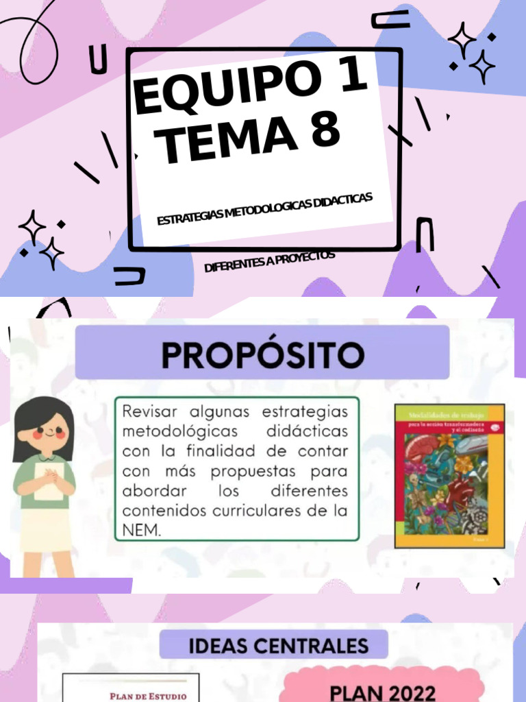 Presentación Diapositivas Propuesta de Proyecto Creativo Doodle Rosa y Violeta | PDF ...