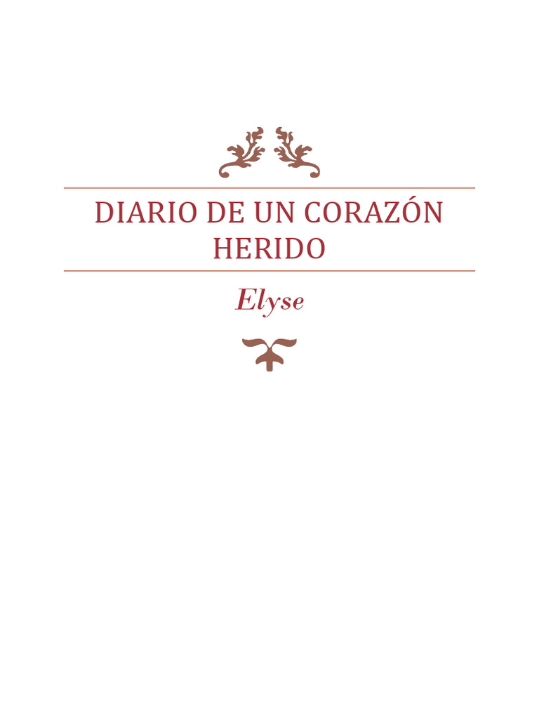 Diario de Un Corazón Herido. | PDF | Amor | Las emociones
