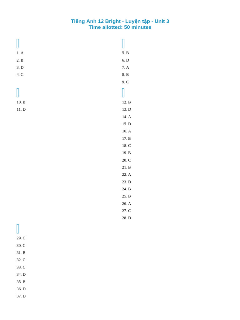 Answer Key | PDF