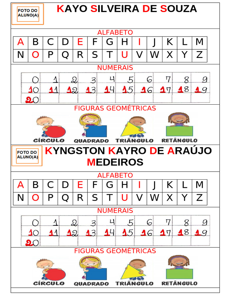 FICHA MATERNAL E 1º PERÍODO SME | PDF