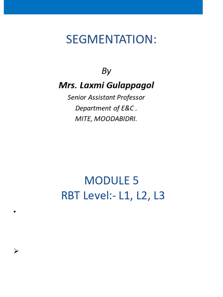 2019 Dip + 5TH Module 7TH Sem Ec For Ug | PDF | Image Segmentation | Cluster Analysis