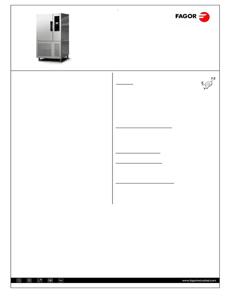Abatidor Advance Ficha Técnica - Ata 101 | PDF | Refrigeration | Electricity
