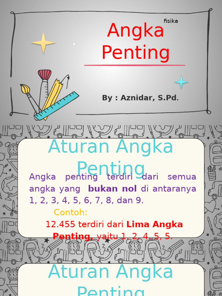 Angka Penting | PDF | Metode & Bahan Ajar
