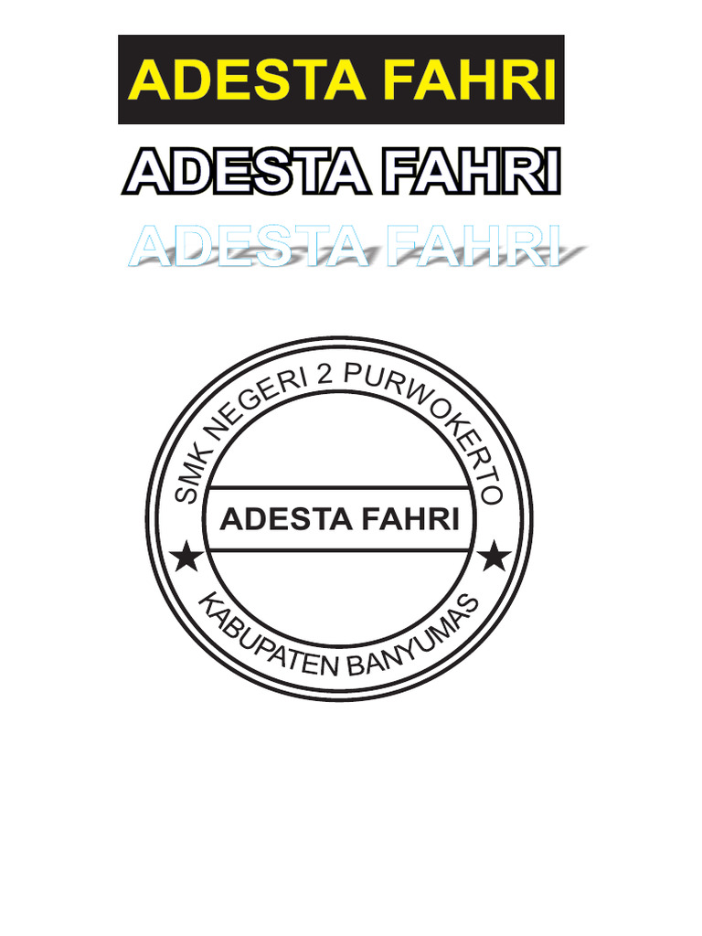 01 - Adesta Fahri - XI DKV 1 - Tugas 2 | PDF