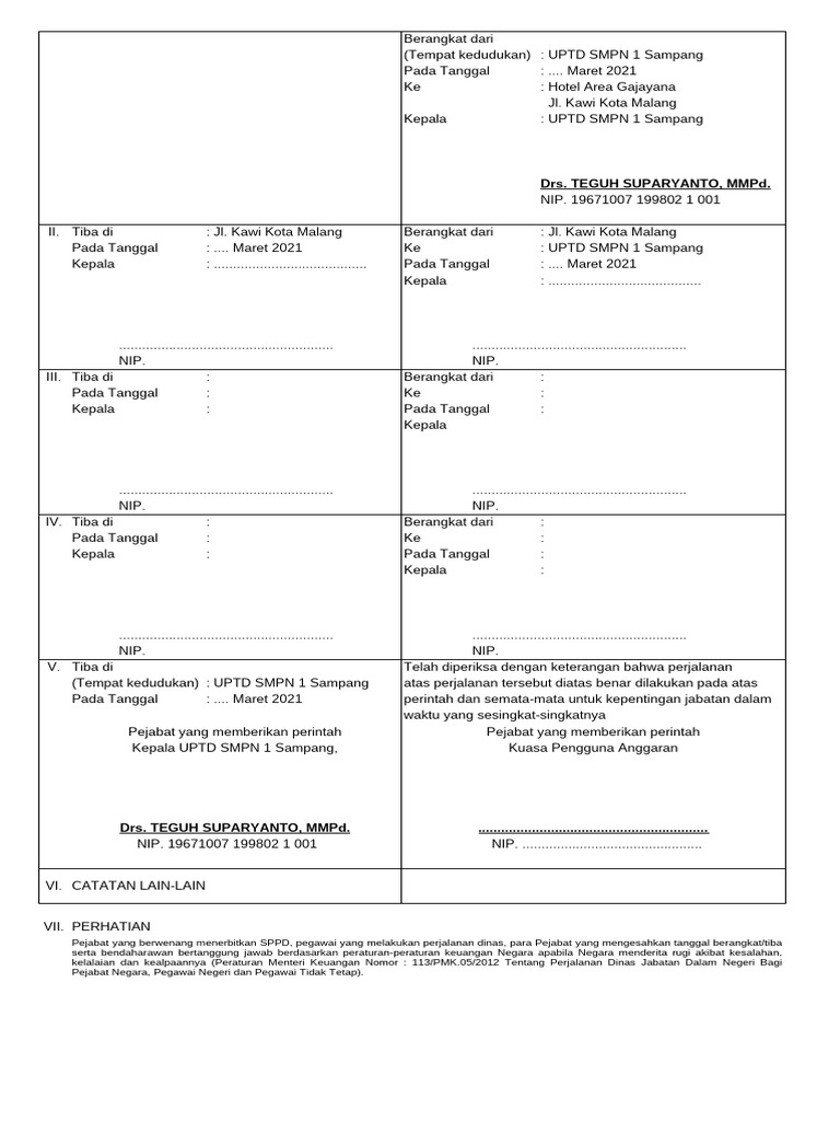 Form SPPD Gtk-24 | PDF