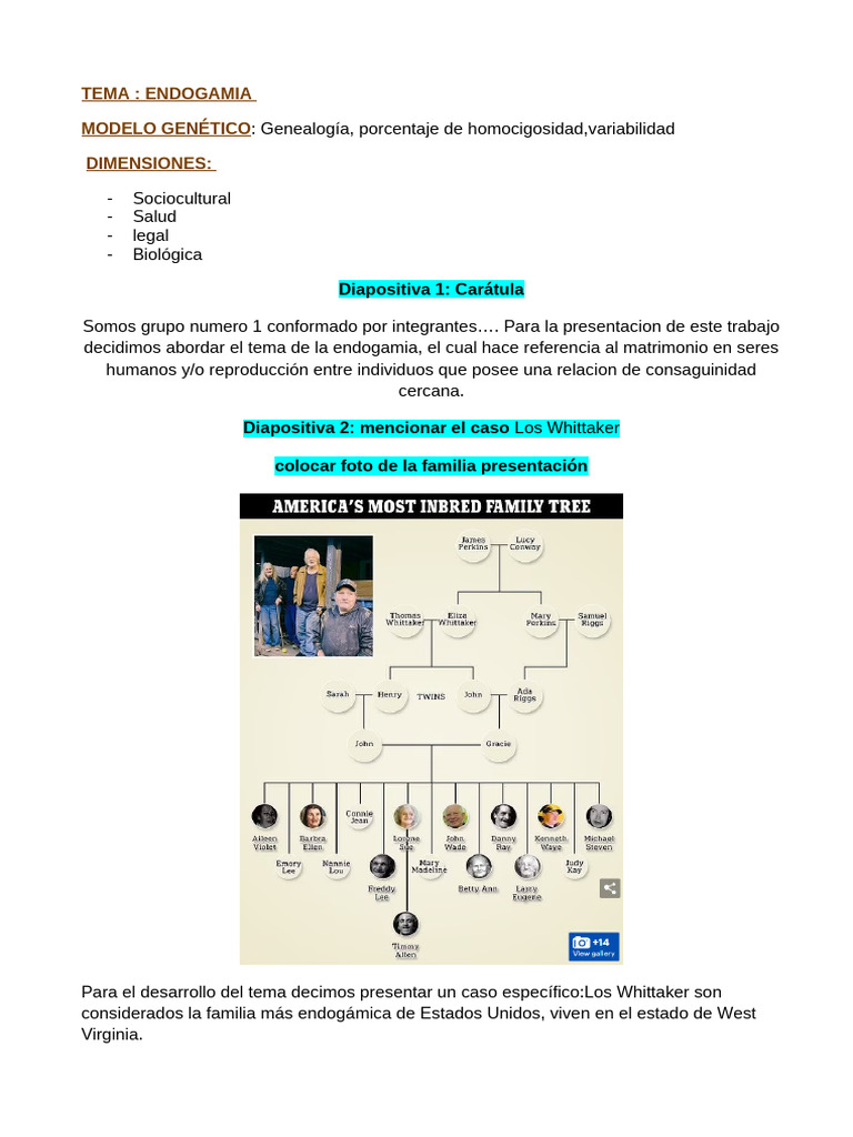 Análisis de la Endogamia en EE.UU. | PDF | Genealogía | Alelo
