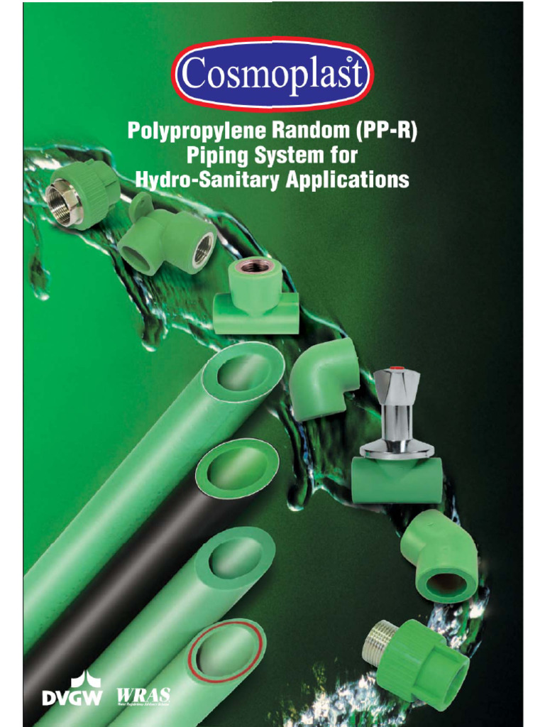 PPR Pipes& Fittings-Cosmoplast | PDF