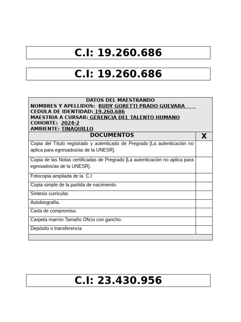 Etiqueta para Carpeta Postgrado | PDF | Derecho