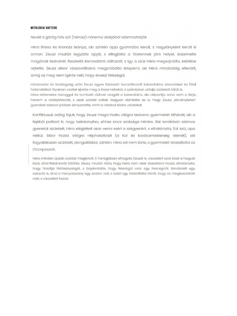 Zeusz Héra | PDF