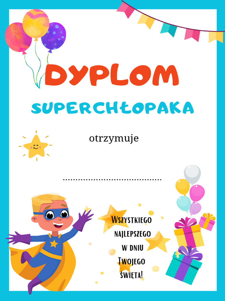 Dyplom Superchłopaka-1 | PDF
