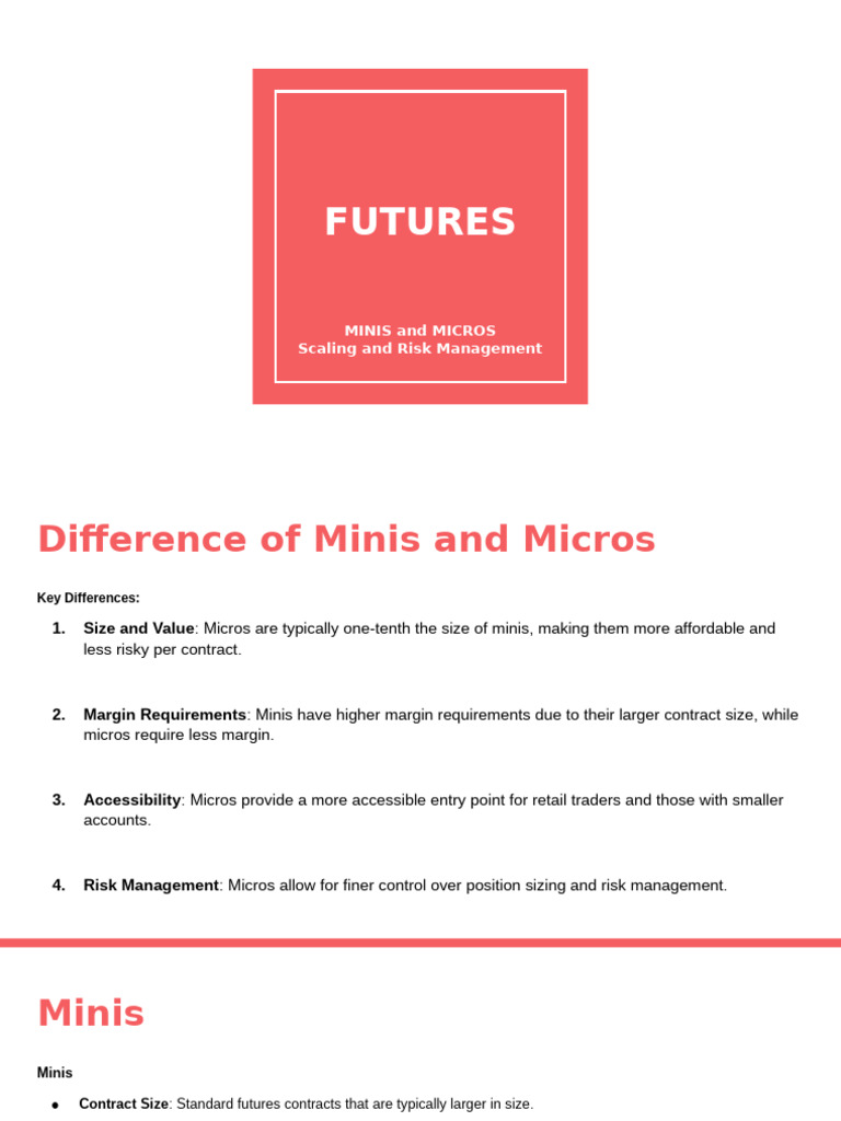 Futures_ Minis and Micros (Scalability and Risk) | PDF | Margin ...