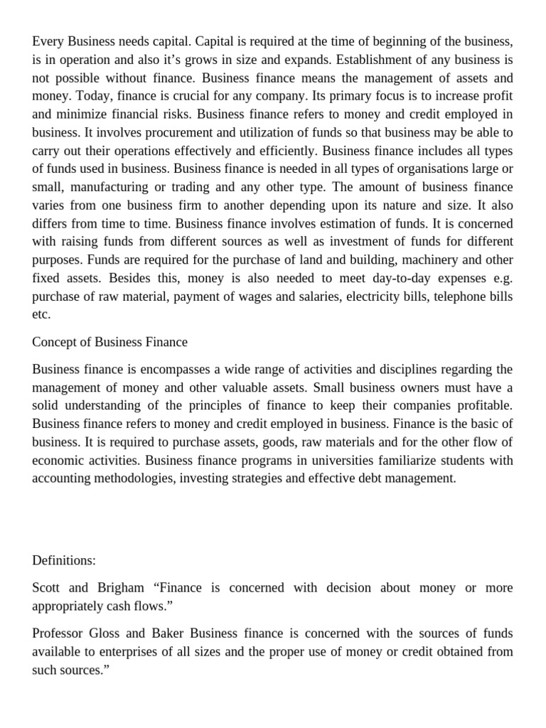 Business Finance Handouts | PDF | Dividend | Capital Budgeting