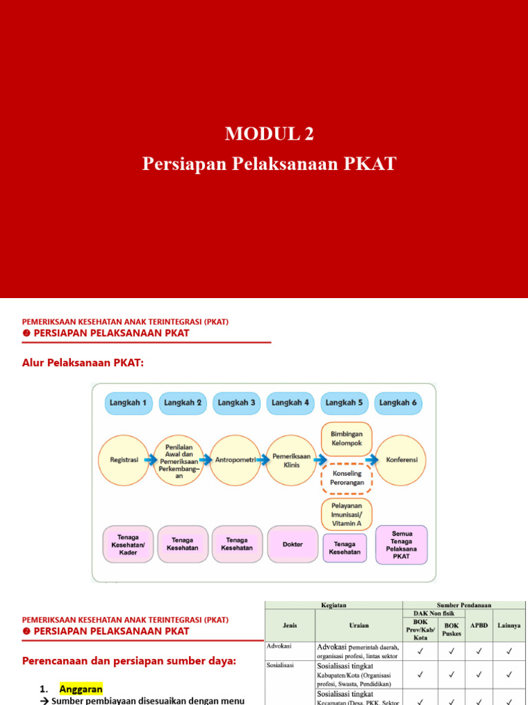 Persiapan Pelaksanaan PKAT Anak | PDF