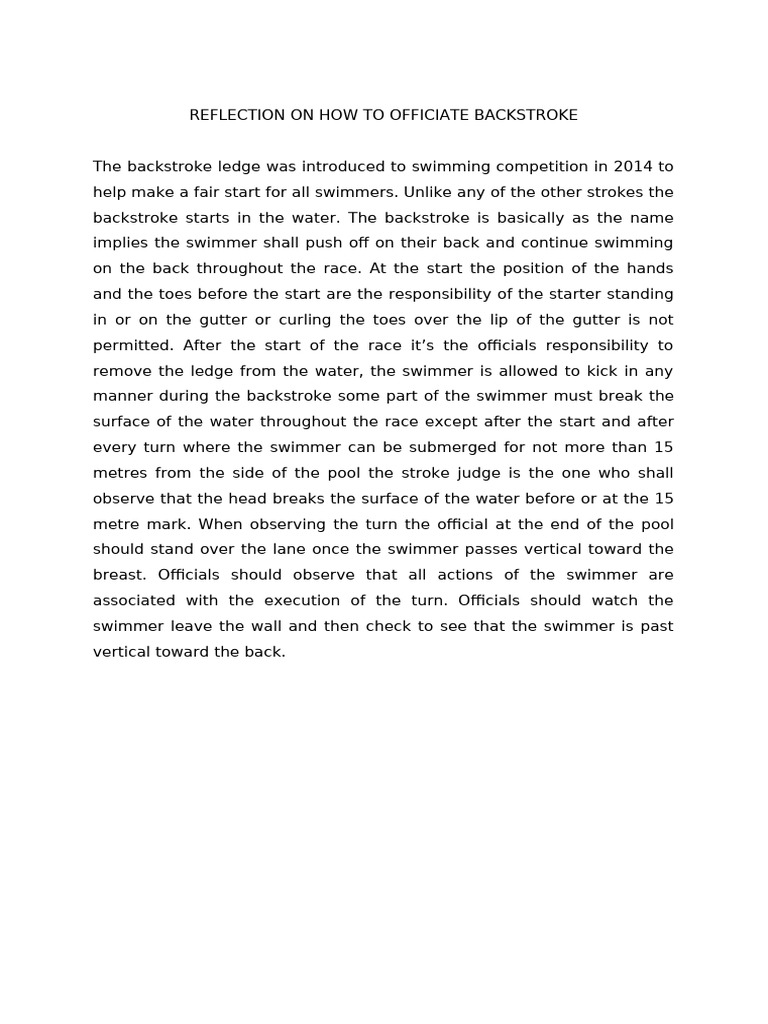 BACKSTROKE | PDF | Home & Garden