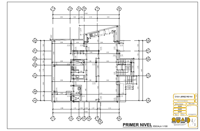 Planta Acotada Primer Nivel Casa Jerez | PDF