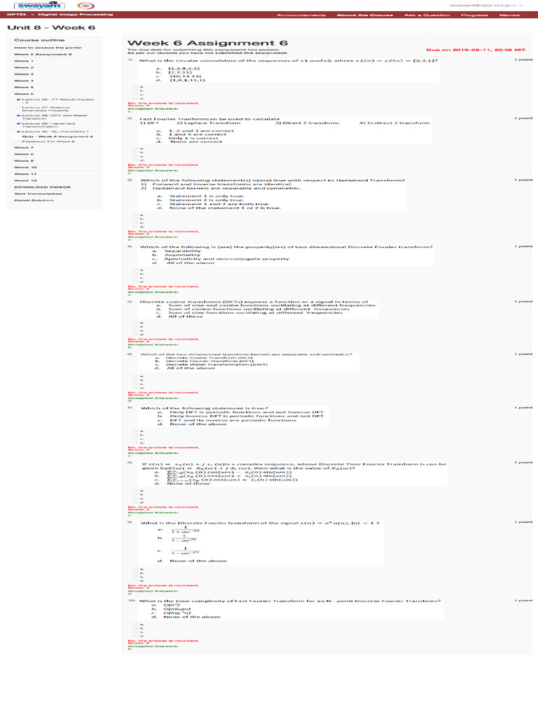 Noc19 Ee55 Assessment Id Week 6 | PDF