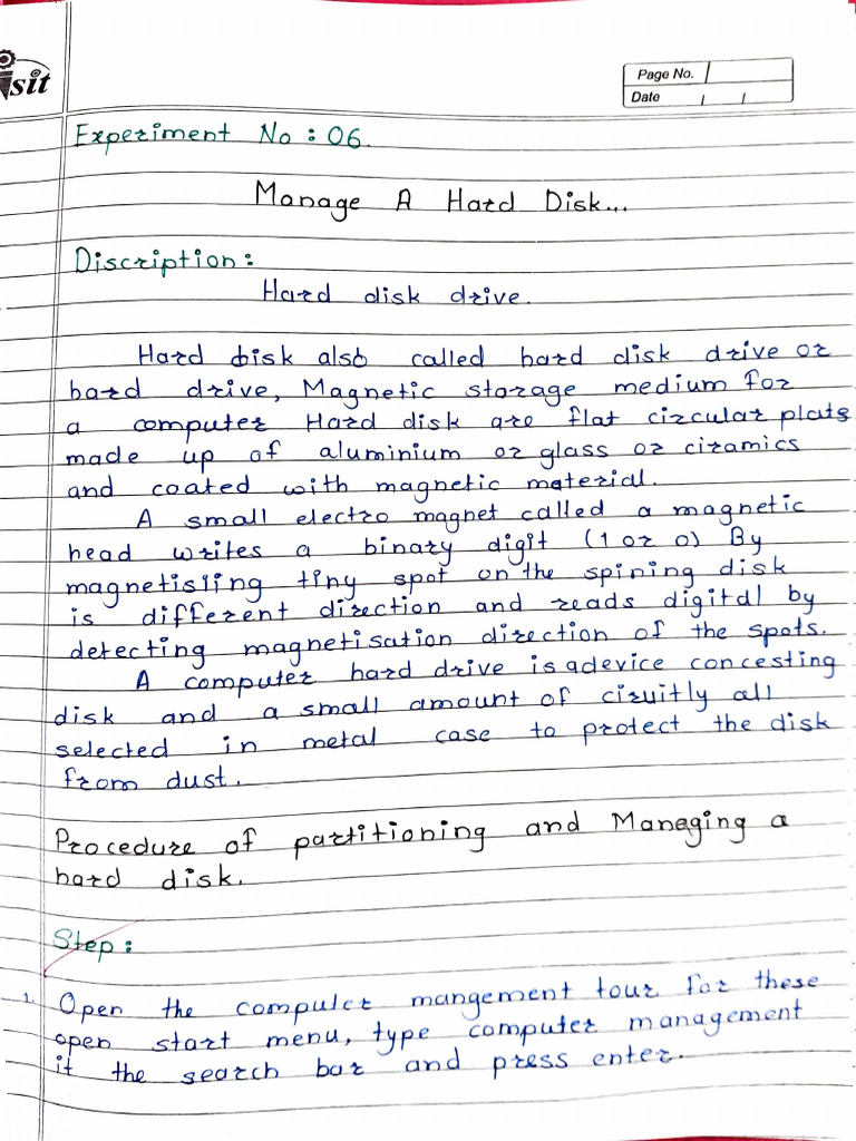 Hard Disk Management Guide | PDF | System Software | Operating System ...