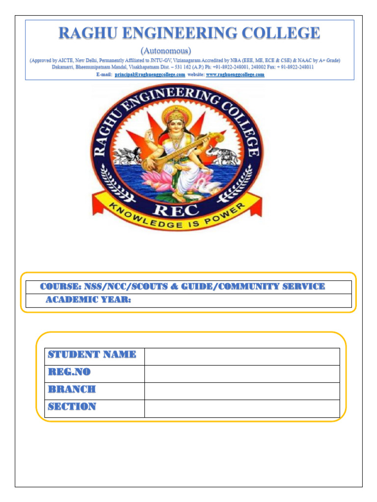 Nss Ncc Assignment | PDF